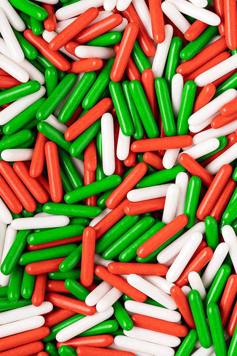 Polished Rods - Red, White & Green (Xmas Blend) | SPRINKLY.co.uk